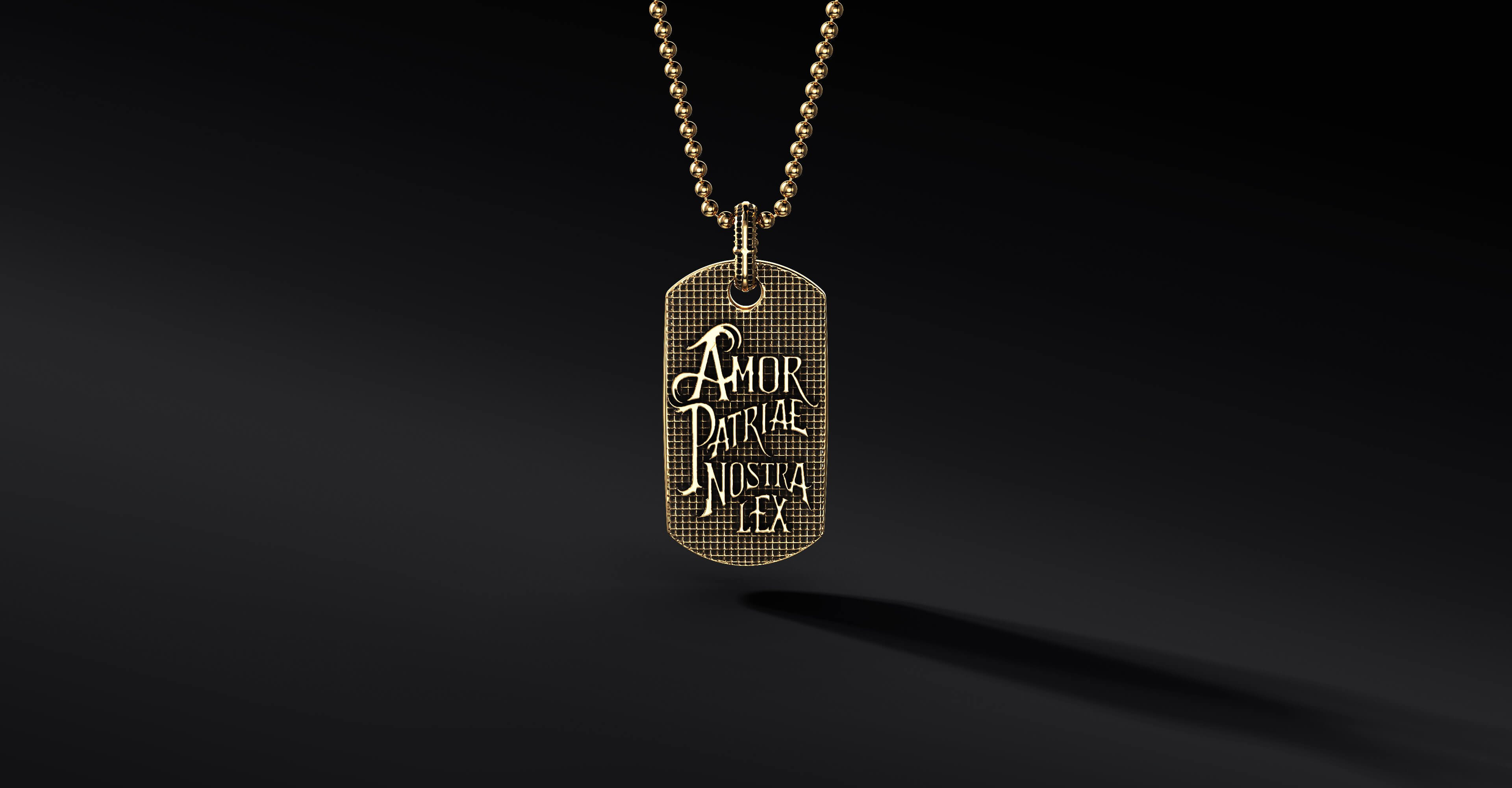 Wisiorek patriotyczny, zawieszka - Husarz "Amor Patriae" (wersja złota ...